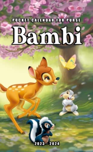 『2023-2024 𝐁𝐚𝐦𝐛𝐢 Pocket Calendar: 2 Year Monthly Planner With 𝐁𝐚𝐦𝐛𝐢 24 ...