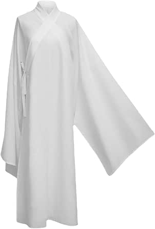 Amazon.com: Ancient Chinese Pajamas Long Seeve Hanfu Top White Inner ...