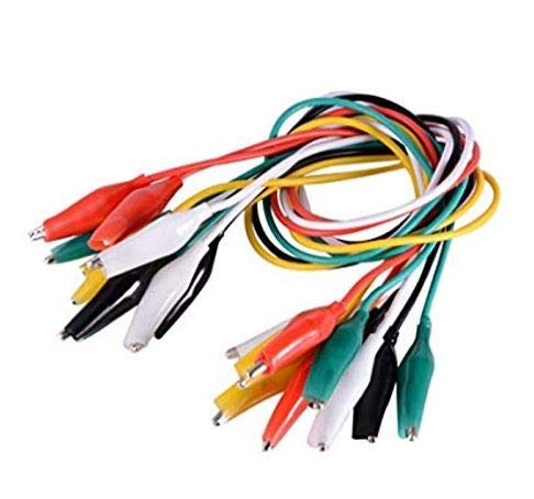 Super Debug 10Pcs Double Ended Crocodile Clips Cable Alligator Clips ...