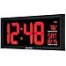Acu-Rite AcuRite 75100C 18-Inch Large Led Clock with Indoor Temperature ...