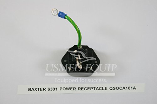 Amazon.com: Baxter Part# QSOCA101A Power Receptacle (Model: 6301 ...