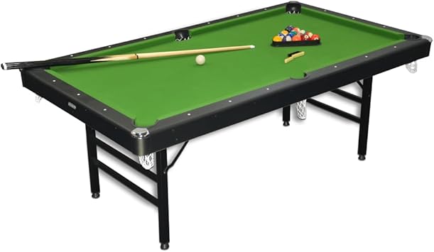 DEVESSPORT Folding Billiard Table 7 Feet Metal Legs 213 x 120 x 81 cm ...