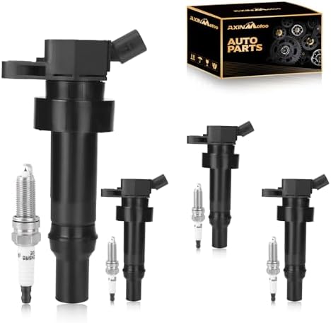 Amazon.com: AXINMOTOO 4PCS UF652 Ignition Coils Pack and Spark Plugs ...