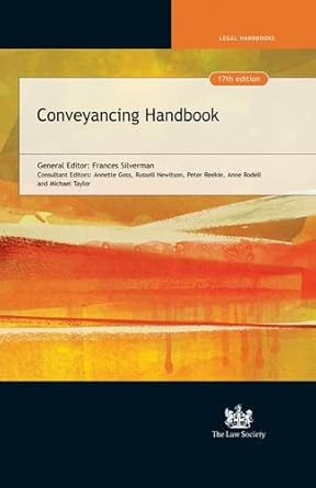 Conveyancing Handbook: Amazon.co.uk: Silverman, Frances: 9781853288692 ...