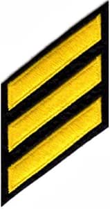 Amazon.com: EMBROIDERED UNIFORM PATCHES & EMBLEMS 3-Piece Rectangular ...