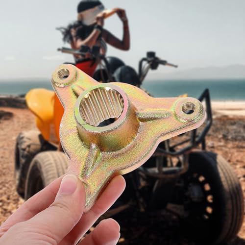 NUOBESTY Atv Axle Hub Wheel Rim Replacement 3-Hole 23-Tooth Gold Flange ...