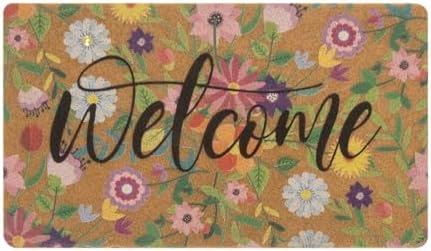 Amazon.com: Morigins Welcome Spring Flower Floral Door Mat Indoor ...