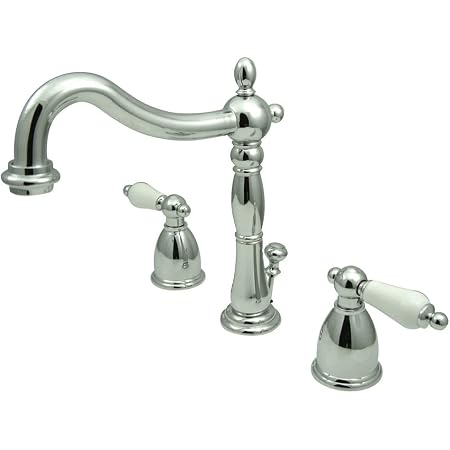 Amazon.com: Kingston Brass KB1971PL Heritage Widespread Lavatory Faucet ...