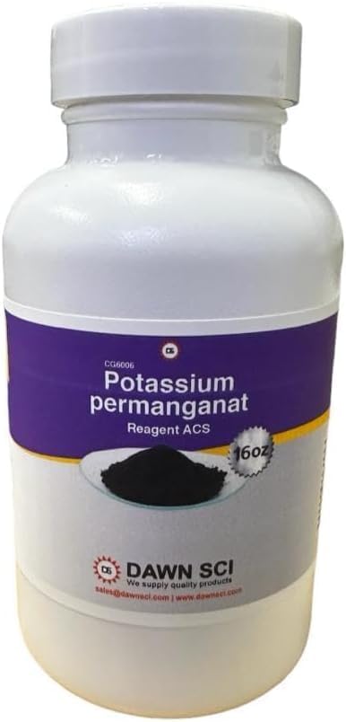 Amazon.com: Potassium Permanganate Regent Grade Powder 500g/Free ...