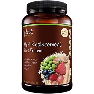 Amazon.com: plnt Meal Replacement Plant Protein - Vanilla (2.3 lb./28 ...