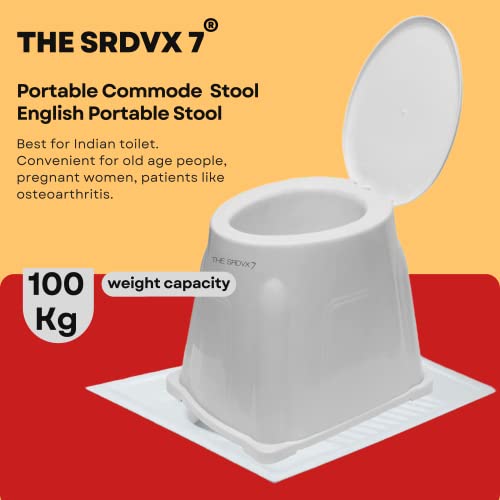 THE SRDVX 7 Portable Commode Toilet Stool | Indian Toilet to Western ...