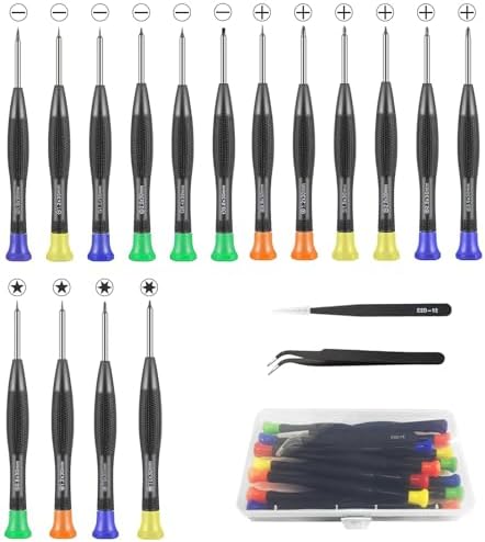 Glasses Screwdriver, 20Pcs Magnetic Precision Screwdriver, Flathead ...