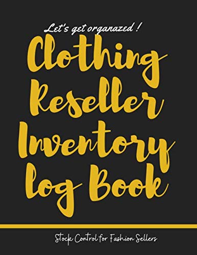 Amazon.com: Clothing Reseller Inventory Log Book: Product Listing ...