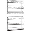 2 Set Spice Racks Wall Mounted, Iron wire Large Spice Organizer for ...