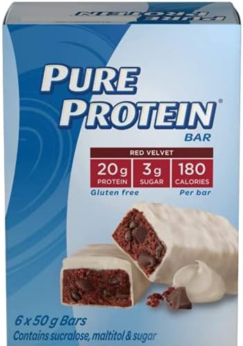 Amazon.com : Pure Protein Red Velvet Gluten Free Bar (6 x 50g Bars ...
