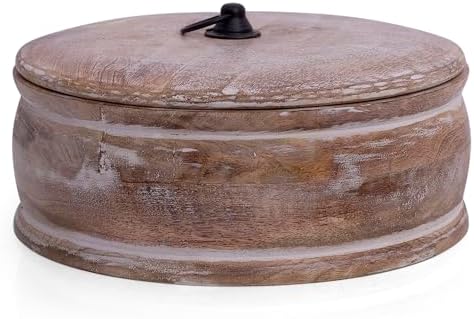 Amazon.com: Handcrafted Wooden Mexican Tortilla Warmer Basket Indian ...