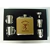 Amazon.com | Fireball Whiskey Engraved Leather Covered Stainless Steel ...