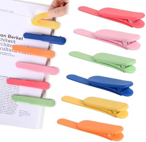 Automatic Bookmark, Kaluofan 6PCS Silicone Book Marks for Reading ...