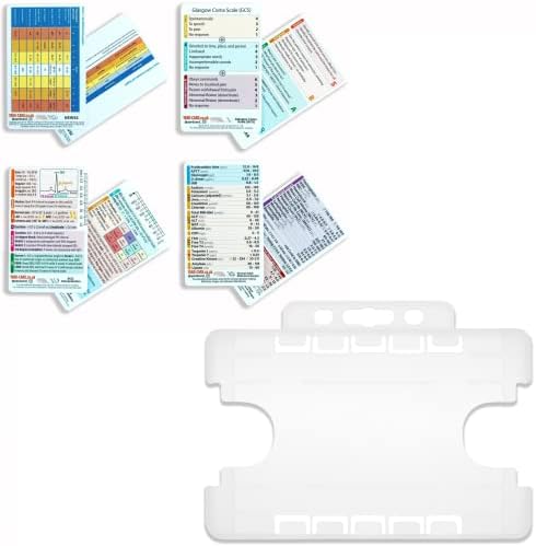 YardCard - Medical Reference Card Set: ECG, Blood Test Ranges, Glasgow ...