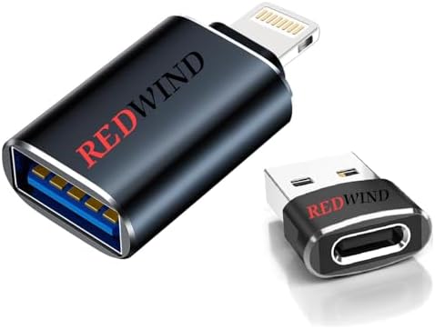 REDWIND Upgraded Combo USB-C To USB & Lightning To USB3.0 OTG Adapter ...
