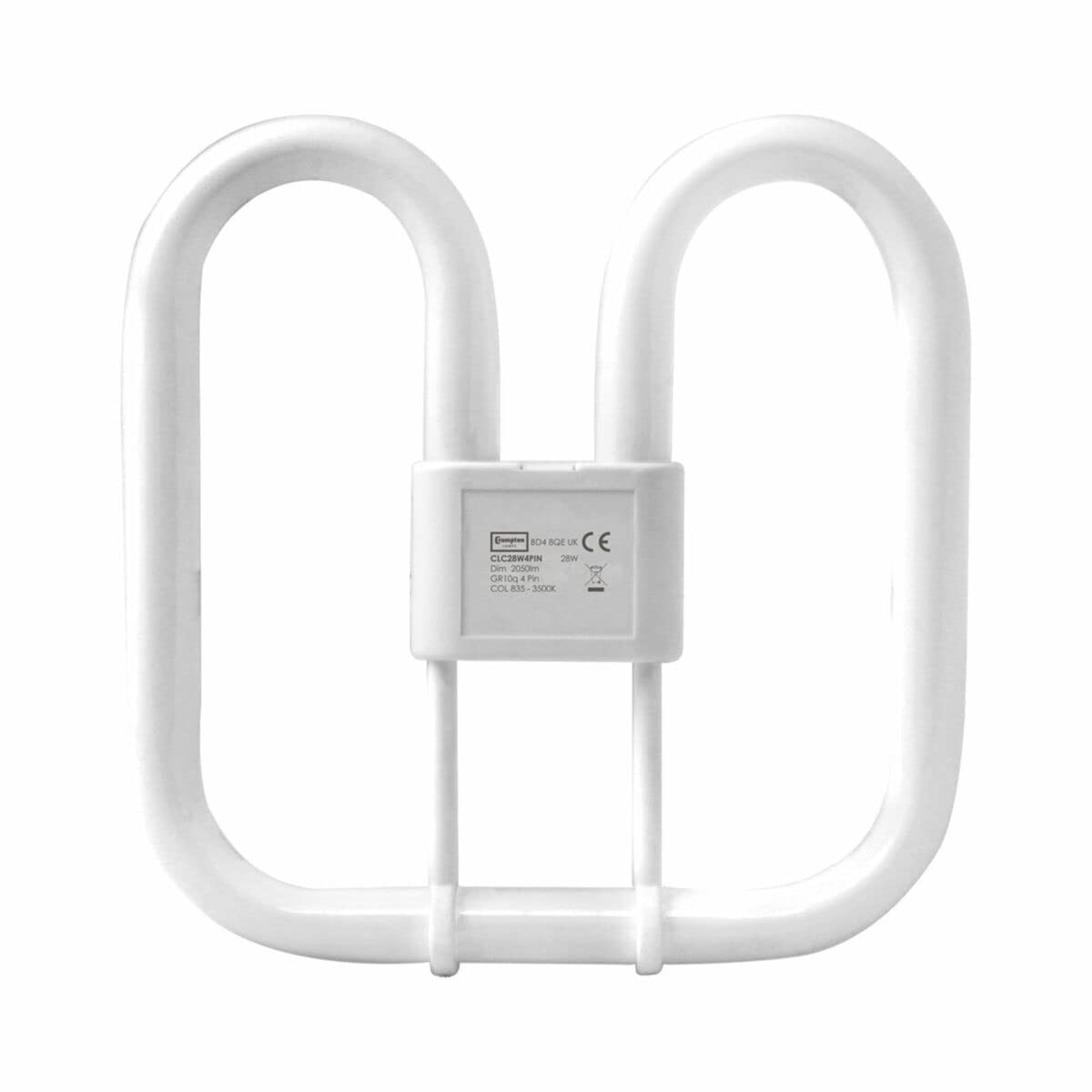 Crompton 2D 28W 4-pin GR10q 840 Cool White Light Bulb (CLC28CW4PIN ...