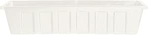 Amazon.com : Novelty Poly-Pro Plastic Flower Box Planter, White, 36 ...