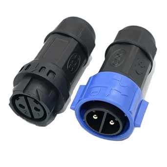 35A Waterproof M25 2 3 4 Pin Cable Connector IP67 Male Female Soldering ...