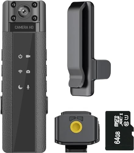 Amazon.com : kaysunlink Mini Body Camera 1080P Police Body Camera with ...