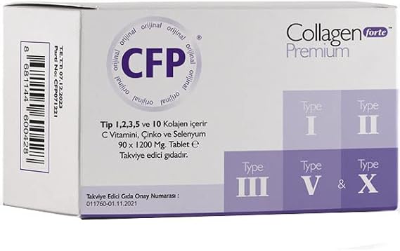 Amazon.com: CFP Collagen Forte Premium | 90 Tablets x| 200 Mg : Health ...