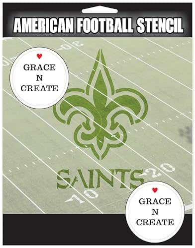 Amazon.com: Saints Stencil - Show Your New Orleans Football Pride ...