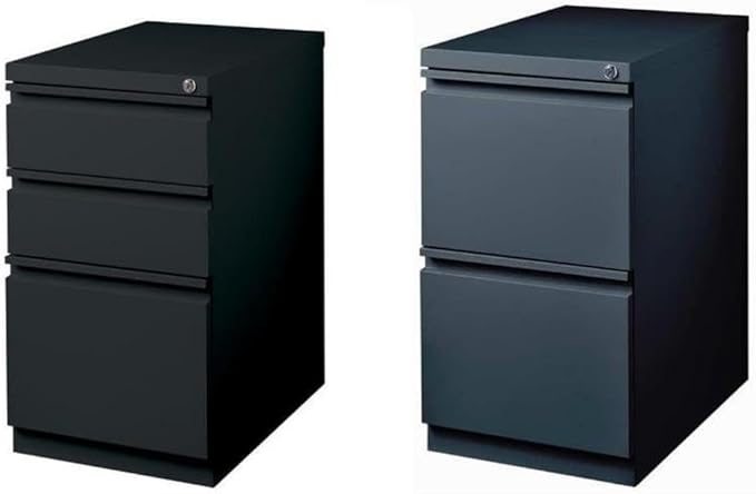 Amazon.com: Hirsh Industries 2 Piece Value Pack 3 Drawer Black and 2 ...