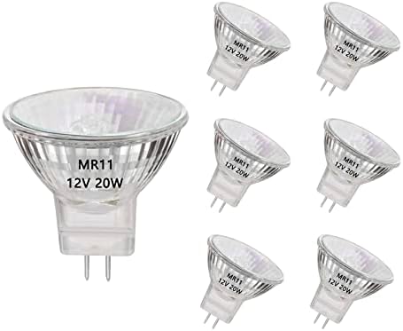 AHEVO MR11 Halogen Light Bulbs, 20W 12V MR11 GU4 Halogen Spotlight ...