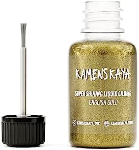 Amazon.com: KAMENSKAYA Liquid Gold Leaf Paint - Alcohol Based Fast ...