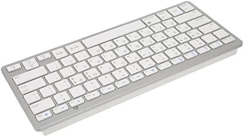 Amazon.com: Slim Keyboard, Mini 78 Keys Portable White Computer ...
