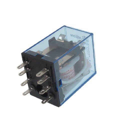 ELECTROPRIME HH52P-L 220/240VAC Coil Voltage 2P2T 8 Pins 5A Red LED ...