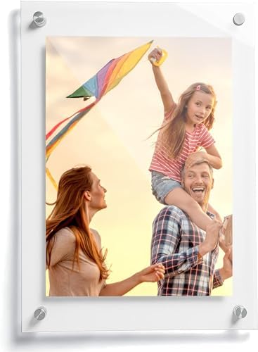 Amazon.com - Generic Displaybug Acrylic Frame – Standoff Floating Frame ...