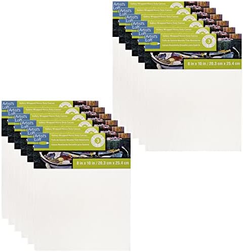 Amazon.com: Artist's Loft Level 3 Gallery Wrapped Heavy Duty Canvas, 12 ...