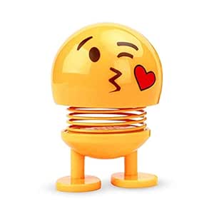 OPTIKO Smiley Spring Doll, Cute Emoji Bobble Head Dolls Car Ornaments ...