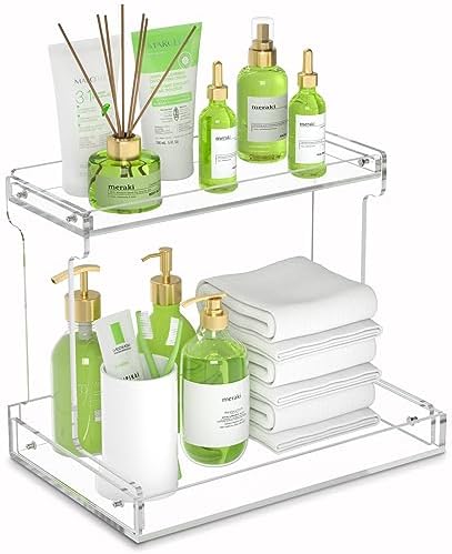 Amazon.com: FFK Bathroom Organizer Countertop,2 Tier Bathroom Counter ...