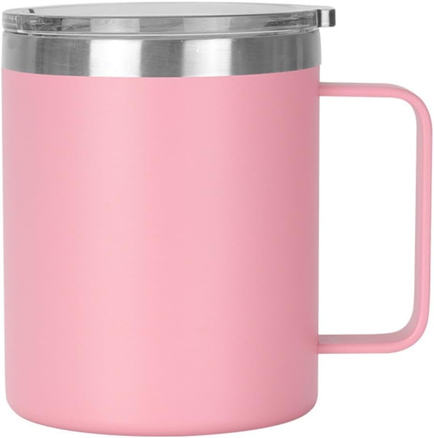 Amazon.com: Gteller 12oz Coffee Mug With Handle, Double Wall Stainless ...