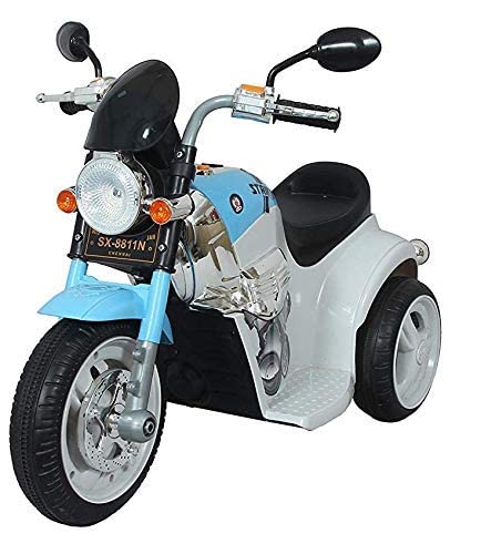 Yzabelle NMC Battery Operated Fun Cruiser Bike - Blue/White for 1 to 3 ...