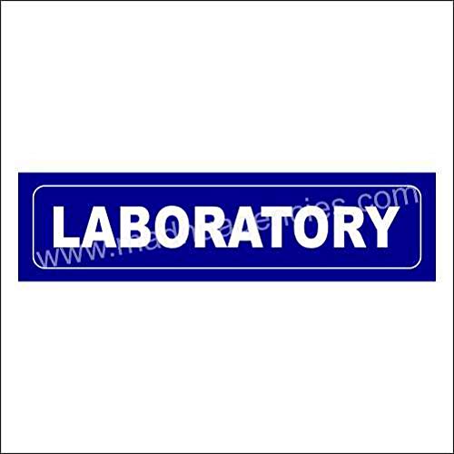 Laboratory Sign Board in 3mm Thick Foam Sheet (12" X 3") : Amazon.in ...