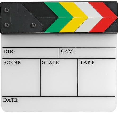 Amazon.com : Pearstone Acrylic Dry Erase Clapboard with Color Sticks (7 ...