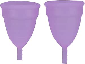 Menstrual Cups 3Colors 2PCS/Se Menstrual Cup for Beginners-Soft ...