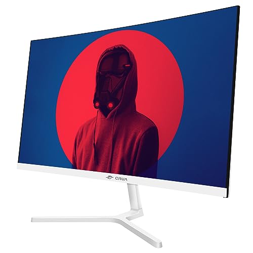 CRUA 24-Inch FHD Curved Monitor for Home, Office and Dormitory