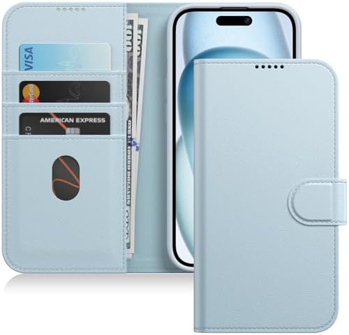 JETech Wallet Case for iPhone 15 6.1-Inch, Shockproof PU Leather ...