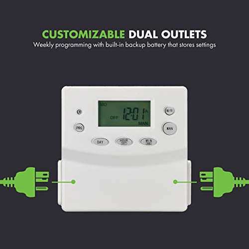 Snapklik.com : TOPGREENER Heavy Duty Programmable Plug-in Digital Timer ...