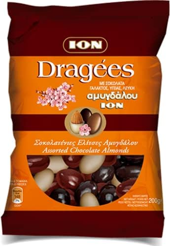 Ion Dragees Assorted Chocolate Almonds 200G: Buy Online at Best Price ...