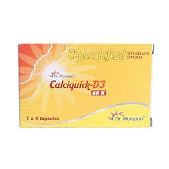 Calciquick-D3 60K - Strip of 1 Capsules : Amazon.in: Health & Personal Care