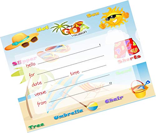 PartyStuff Cards - Goa Invitation Card 2 : Amazon.in: Home & Kitchen